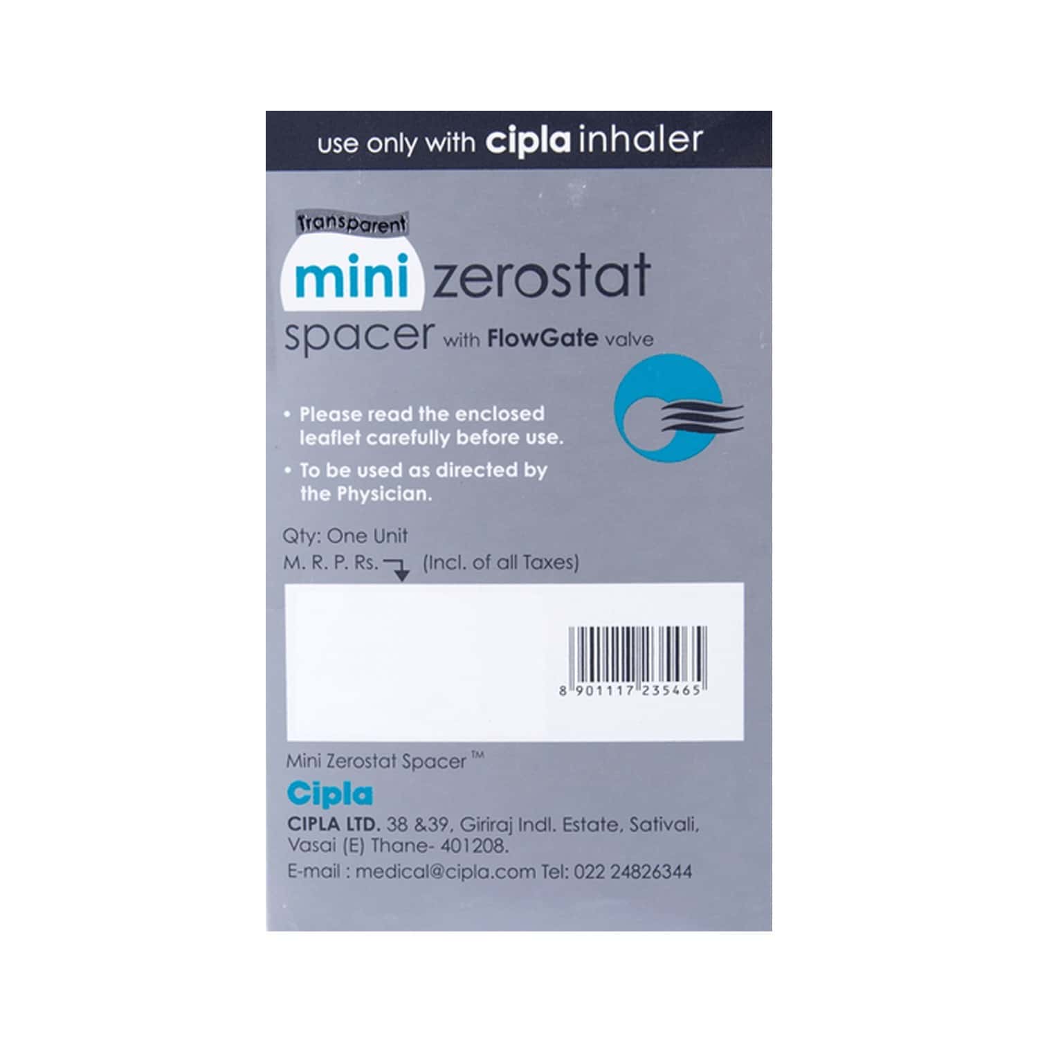 Buy MINI ZEROSTAT SPACER 1 Online & Get Upto 60% OFF at PharmEasy