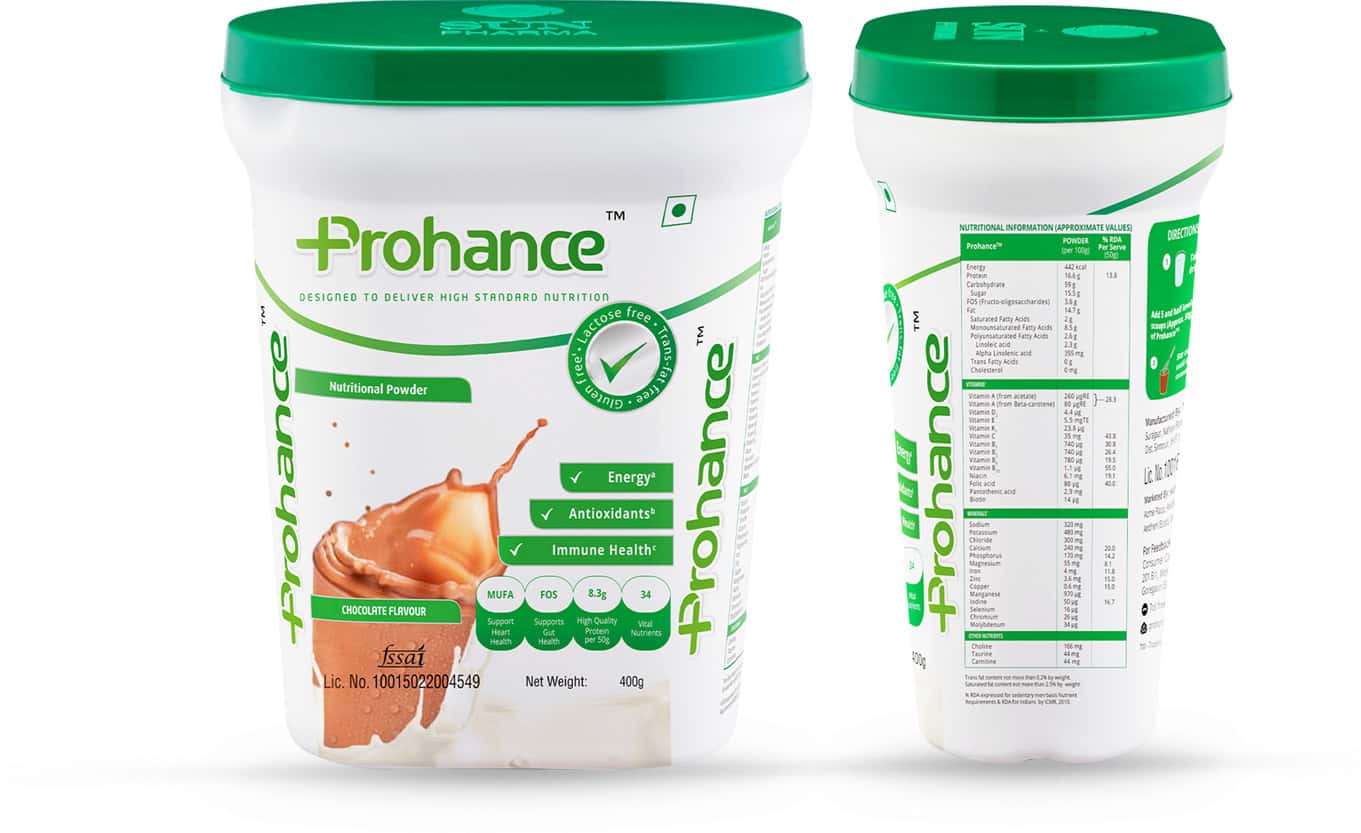 Buy PROHANCE CHOCOLATE NUTRITION DRINK OF JAR 400 G Online & Get Upto ...