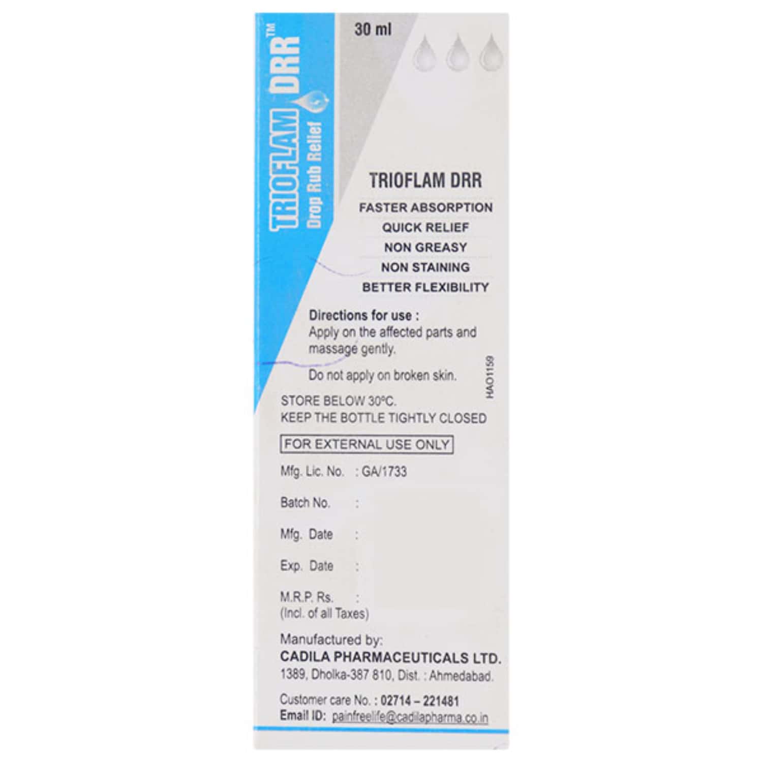 Buy TRIOFLAM DRR DROPS 30 ML Online & Get Upto 60% OFF at PharmEasy