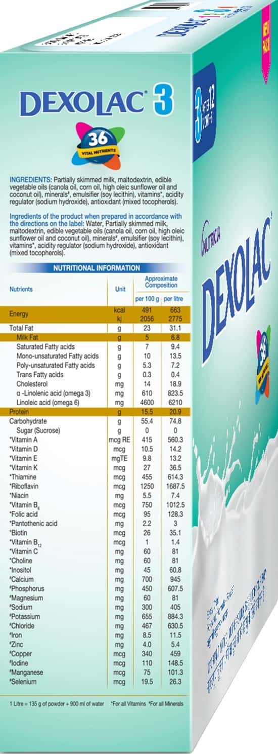 Buy DEXOLAC BABY FOOD STAGE 3 FOLLOW-UP FORMULA (AFTER 12 MONTHS) BOX ...