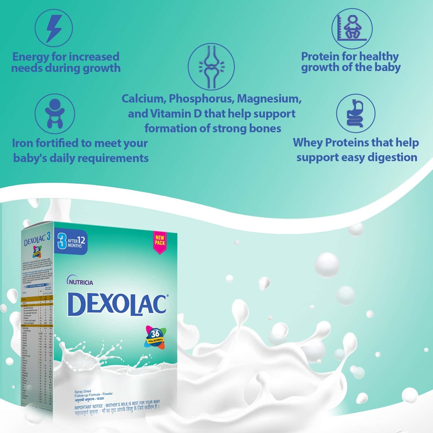 Buy DEXOLAC STAGE 3 FOLLOW-UP INFANT FORMULA (AFTER 12 MONTHS) BOX OF ...