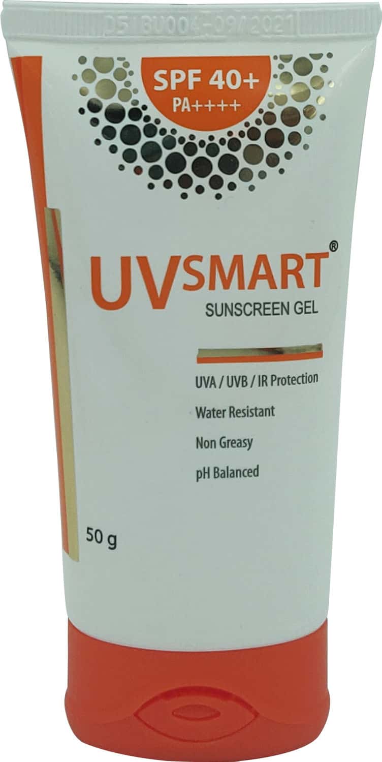 Buy UV SMART SPF 40 SUNSCREEN GEL 50GM Online & Get Upto 60% OFF at ...
