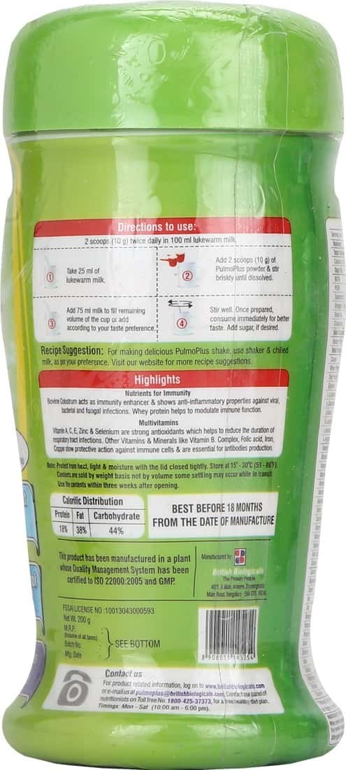 Buy PULMO PLUS STRAWBERRY POWDER 200 GM Online & Get Upto 60% OFF at ...