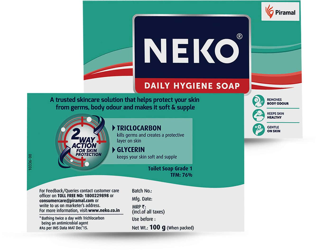 Buy NEKO DAILY HYGIENE SOAP 24 HOURS GERM PROTECTION - 100G ( PACK OF 1 ...