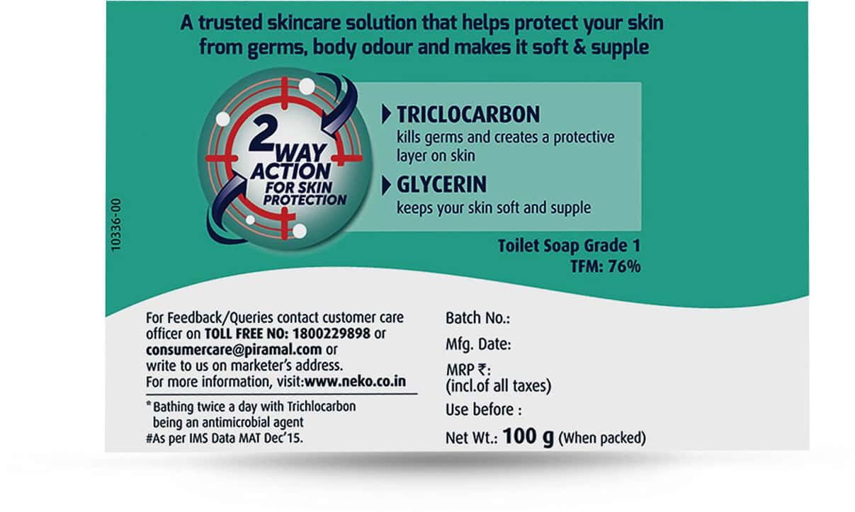 Buy NEKO DAILY HYGIENE SOAP 24 HOURS GERM PROTECTION - 100G ( PACK OF 1 ...