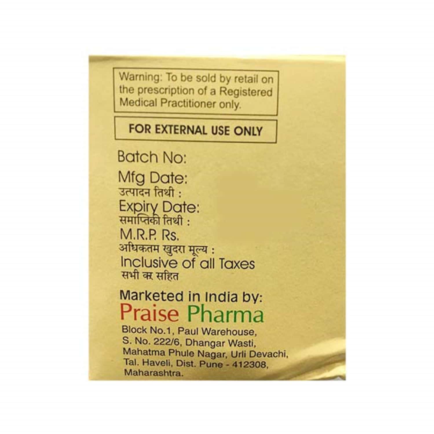Buy PRAISE CREAM 40GM Online & Get Upto 60% OFF at PharmEasy
