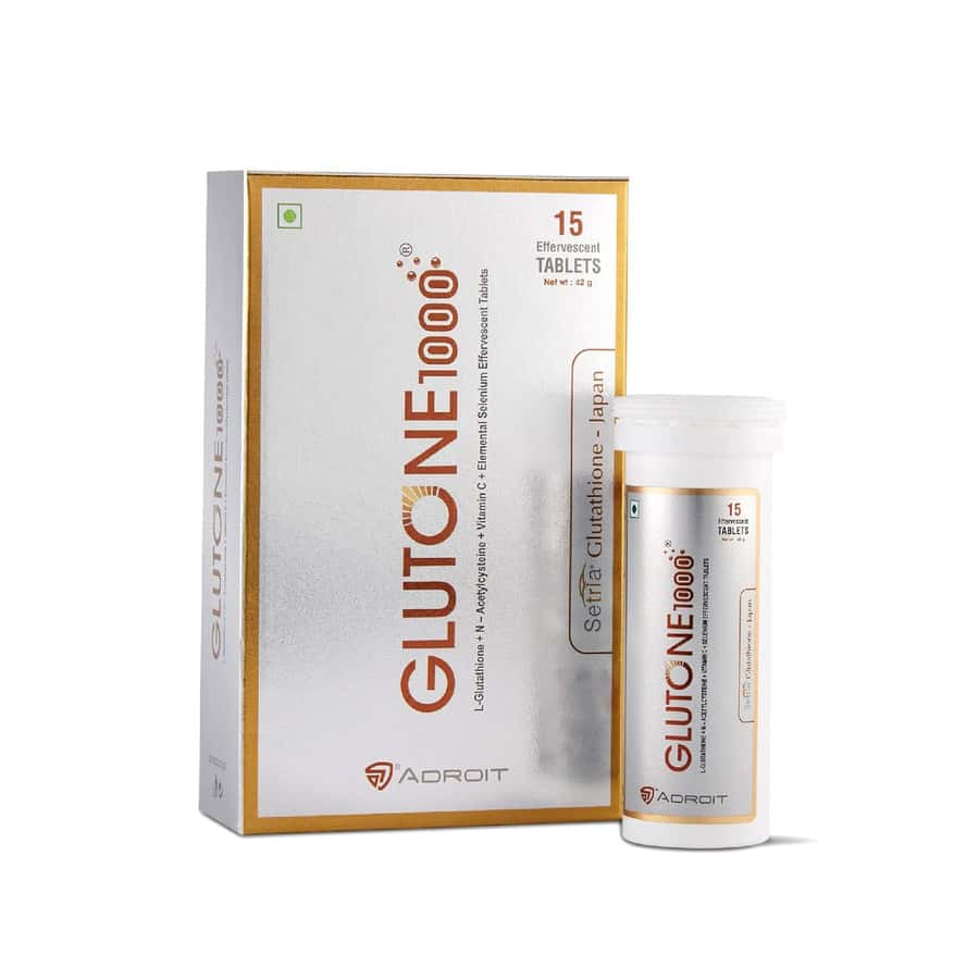 Buy GLUTONE C BOTTLE OF 15 EFFERVESCENT TABLETS Online & Get Upto 60% ...