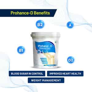 Buy PROHANCE D DIABETES CARE VANILLA FLAVOUR SUGAR FREE JAR OF 400GM ...