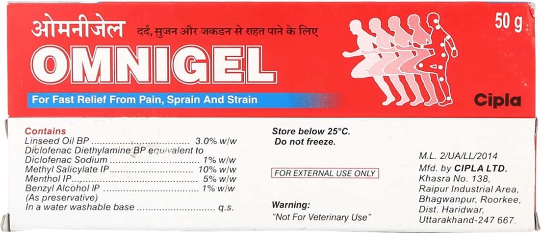 Buy OMNIGEL TUBE OF 50GM GEL Online & Get Upto 60% OFF at PharmEasy