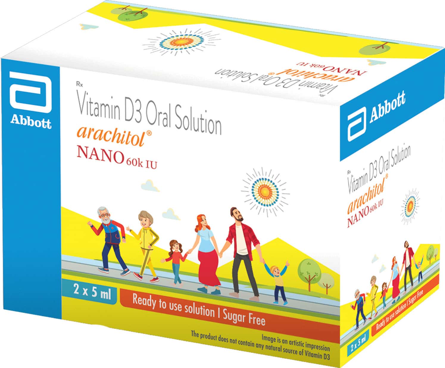 Buy ARACHITOL NANO 60K SUGAR FREE BOTTLE OF 5ML SOLUTION Online & Get ...