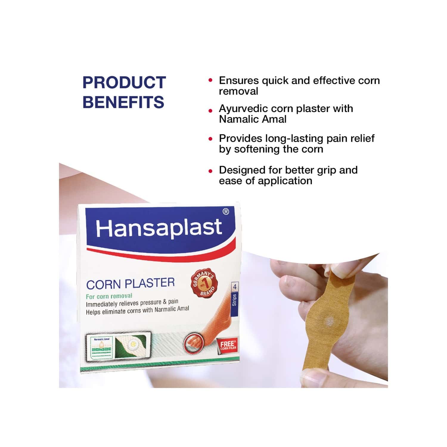 Buy HANSAPLAST CORN PLASTER PACKET OF 4 Online & Get Upto 60% OFF at ...
