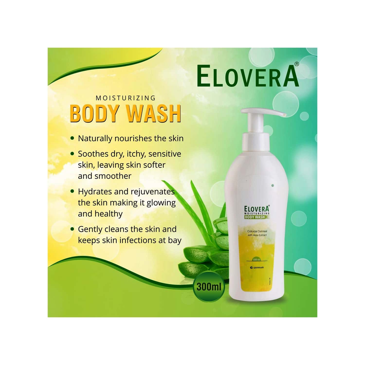 Buy ELOVERA MOISTURIZING BODY WASH BOTTLE OF 300 ML Online & Get Upto ...