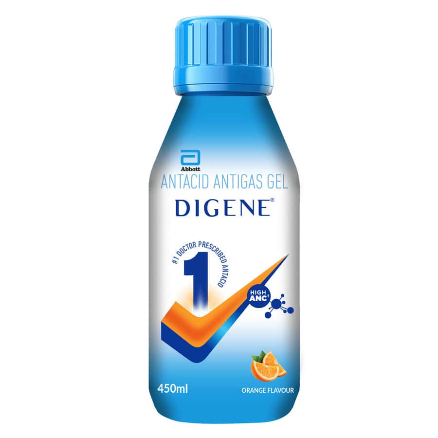 Buy DIGENE FOR ACIDITY & GAS RELIEF MINT FLAVOUR SUGAR FREE BOTTLE OF ...