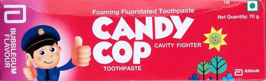 Buy CANDY COP CAVITY FIGHTER TOOTHPASTE BUBBLEGUM FLAVOUR - 70G WITH ...