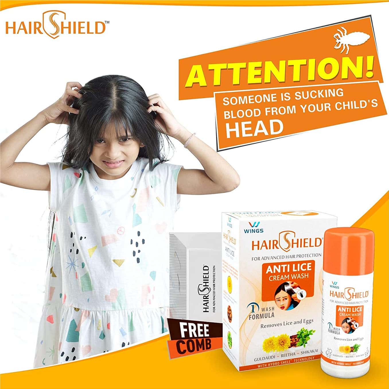 Buy HAIR SHIELD ANTI LICE CREAM WASH 30ML Online & Get Upto 60% OFF at ...