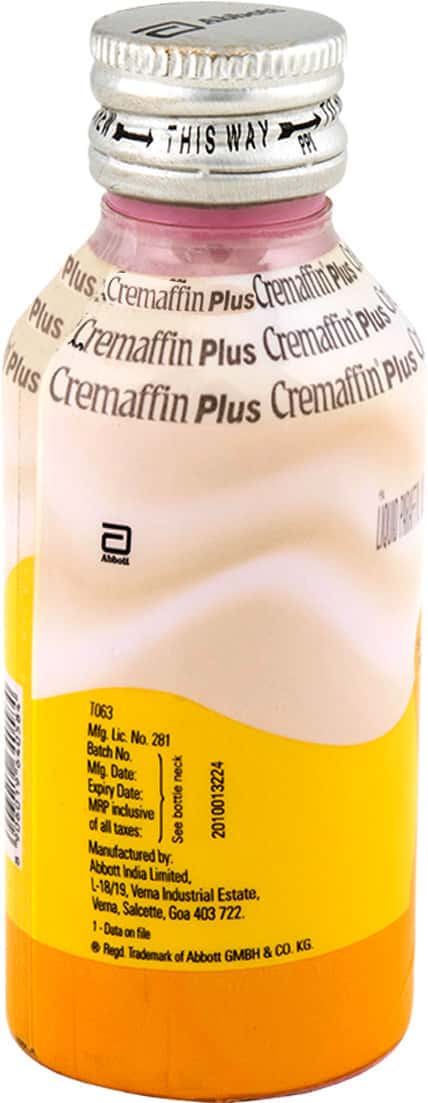 Buy CREMAFFIN PLUS REFRESHING CONSTIPATION SYRUP SUGAR FREE BOTTLE OF ...