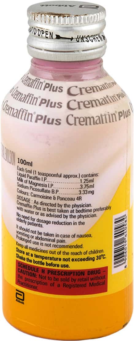 Buy CREMAFFIN PLUS REFRESHING CONSTIPATION SYRUP SUGAR FREE BOTTLE OF ...