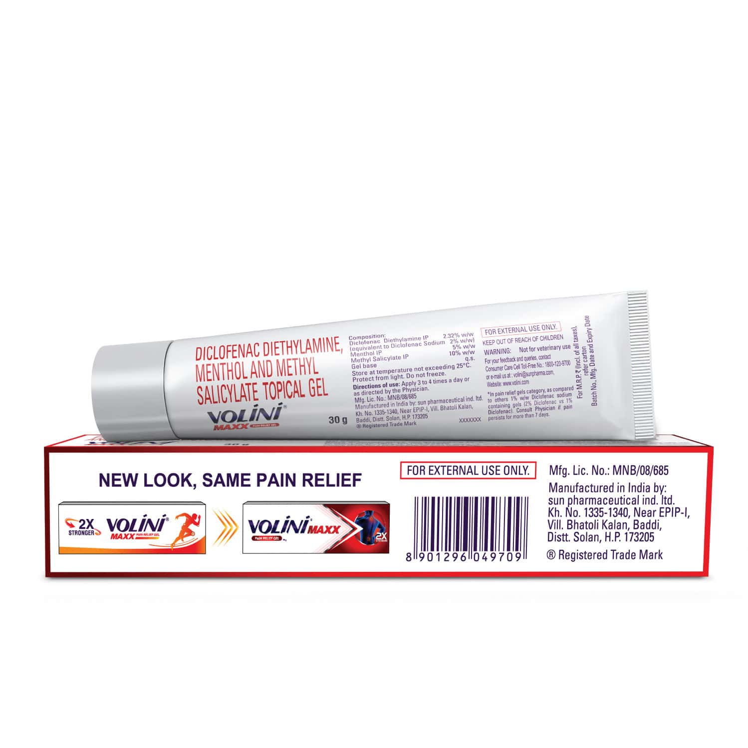 Buy VOLINI MAXX PAIN RELIEF GEL TUBE OF 30 G Online & Get Upto 60% OFF ...