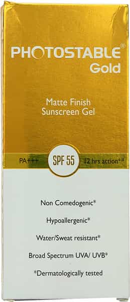 Buy PHOTOSTABLE ACNE SPF 55 + CLEAR MATTE FINISH SUNSCREEN GEL 50GM ...