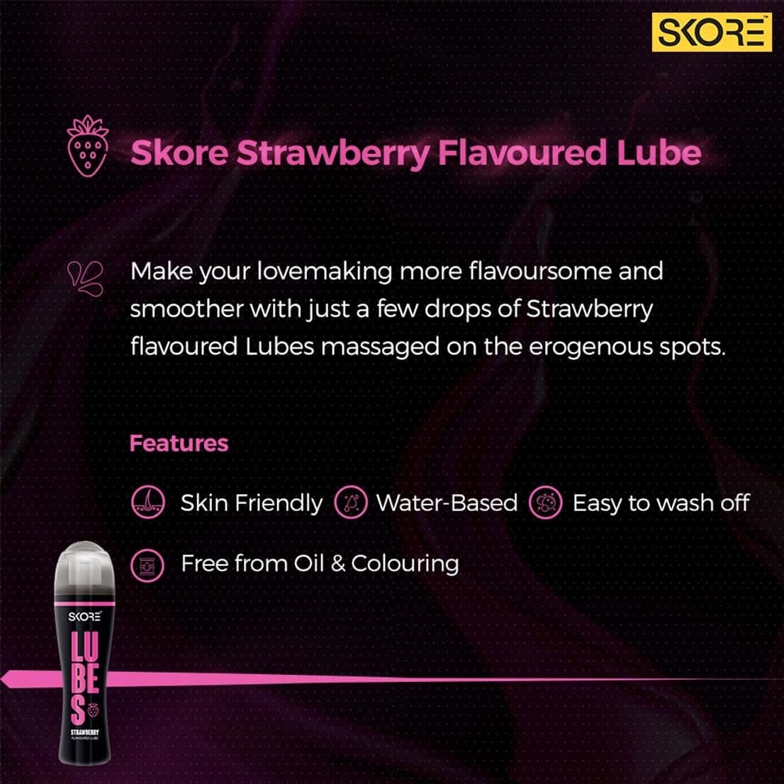 Buy SKORE STRAWBERRY LUBRICANT BOTTLE OF 50 ML Online & Get Upto 60% ...