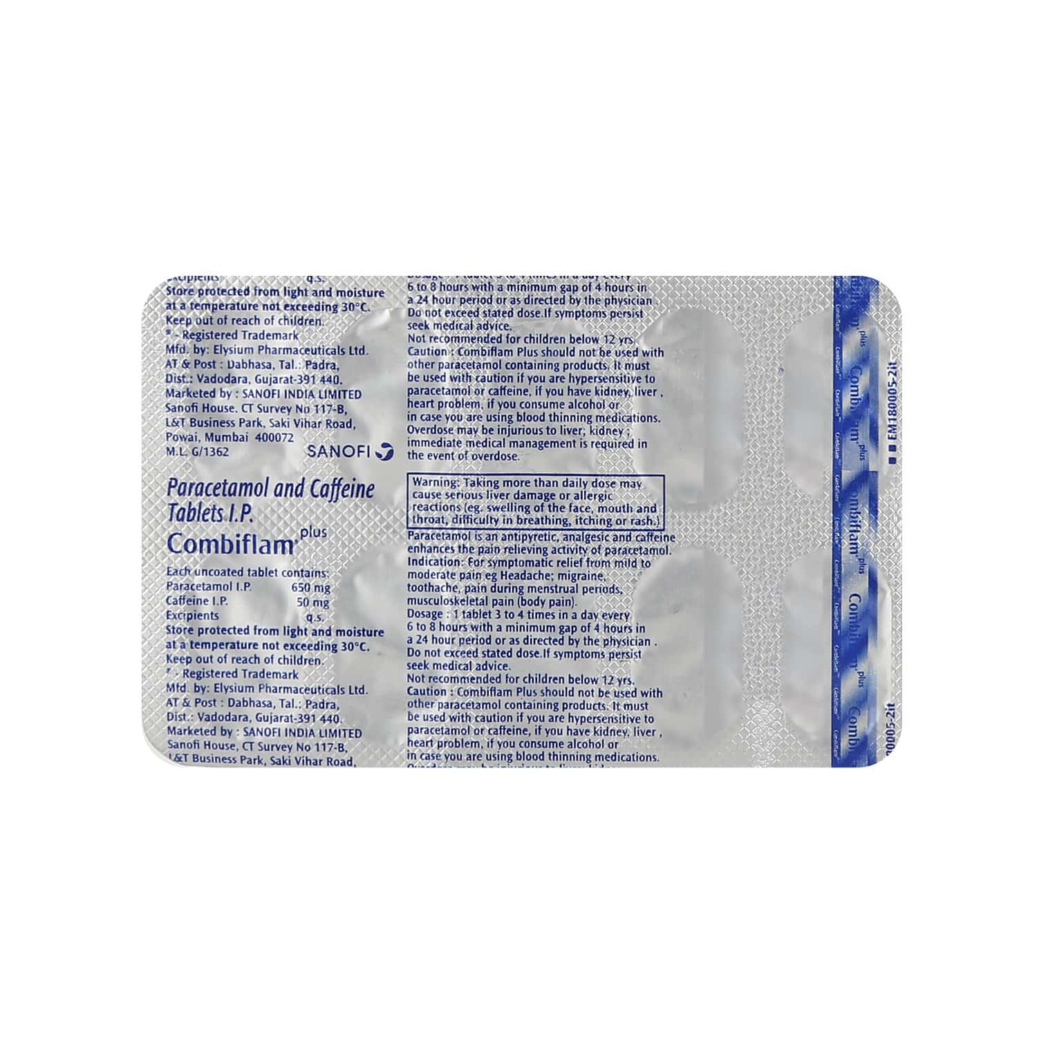 Buy Combiflam Plus Headache Tablets Strip Of 10 Online & Get Upto 60% ...