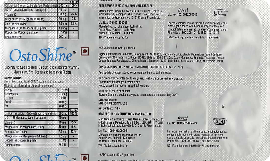 Buy OSTOSHINE STRIP OF 10 TABLETS Online & Get Upto 60% OFF at PharmEasy