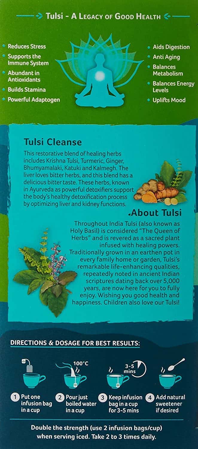 Buy Organic India Tulsi Cleanse Tea Bag 25'S Online at Flat 18% OFF ...