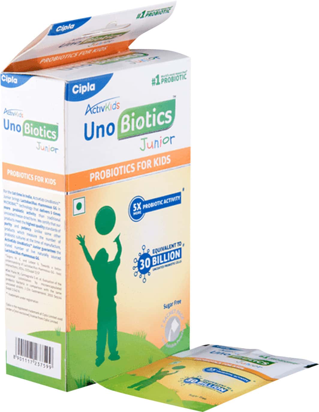 Buy ACTIVKIDS UNO BIOTICS JUNIOR SUGAR FREE SACHET OF 1GM ORAL POWDER ...