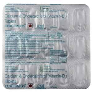 Buy CORCIUM D3 STRIP OF 15 TABLETS Online & Get Upto 60% OFF at PharmEasy