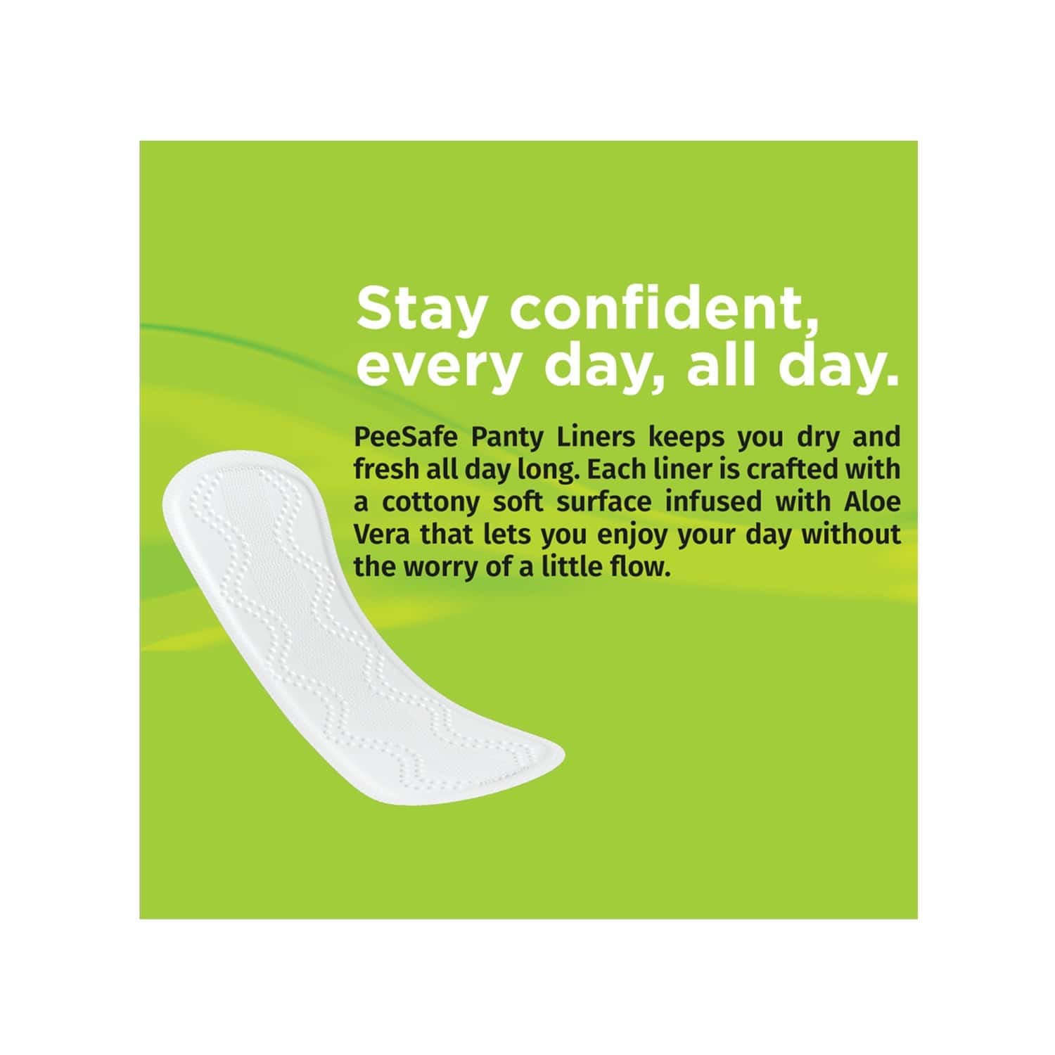 Buy PEE SAFE ALOE VERA SIZE S PANTY LINERS BOX OF 25 Online & Get Upto ...