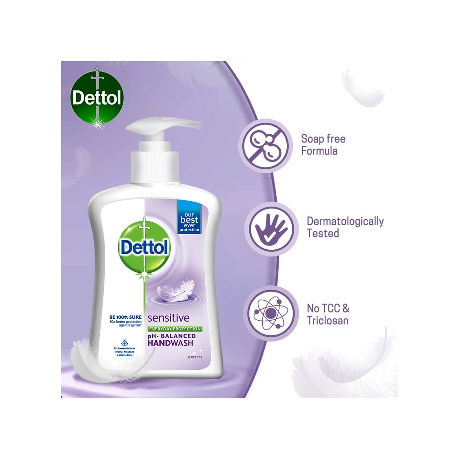 Buy Dettol Ph-Balanced Sensitive Handwash Bottle Of 200 Ml Online & Get ...