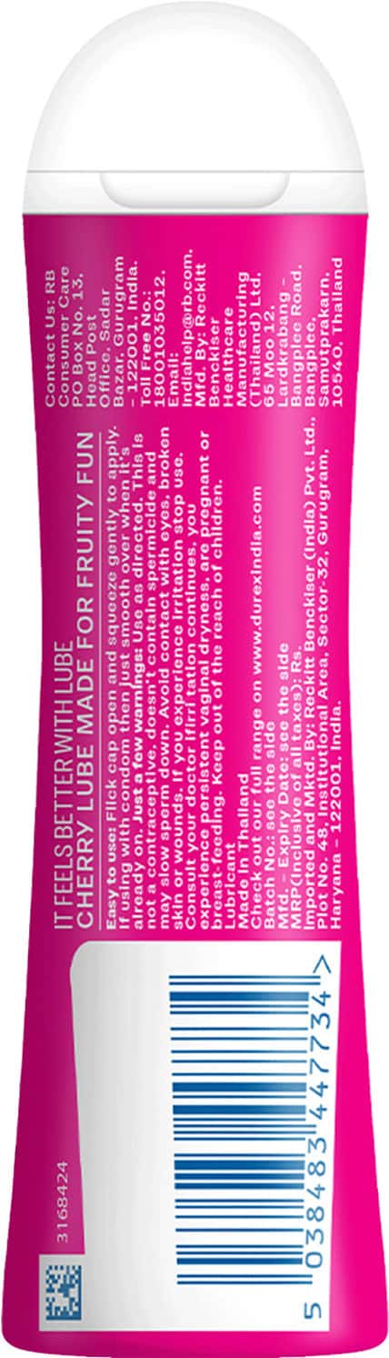 Buy DUREX PLAY CHERRY LUBRICANT BOTTLE OF 50 ML Online & Get Upto 60% ...