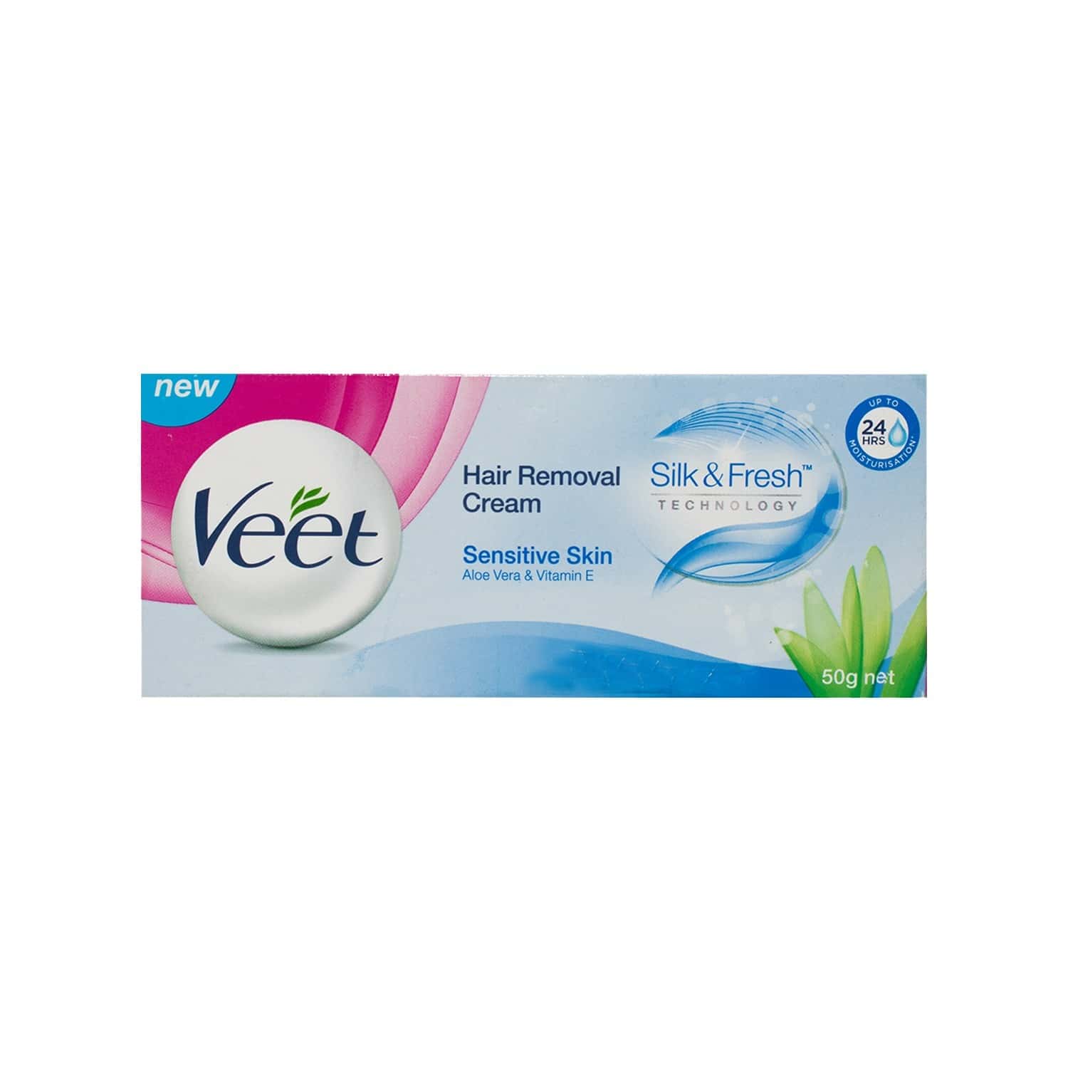 Buy Veet Silk & Fresh Hair Removal Cream (Sensitive Skin) Tube Of 50 G ...