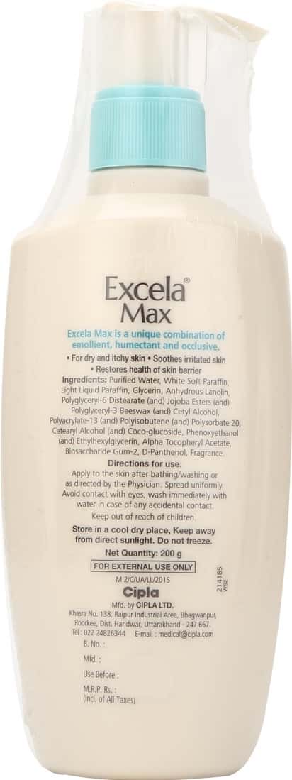 Buy EXCELA MAX MOISTURISER 200GM Online & Get Upto 60% OFF at PharmEasy