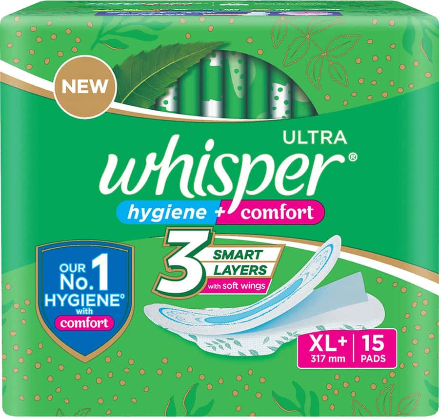 Buy WHISPER ULTRA SOFT AIR FRESH XL PLUS SANITARY PADS 15 NO'S Online ...