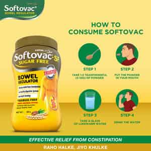 Buy SOFTOVAC SF CONSTIPATION POWDER BOTTLE OF 250 G Online & Get Upto ...