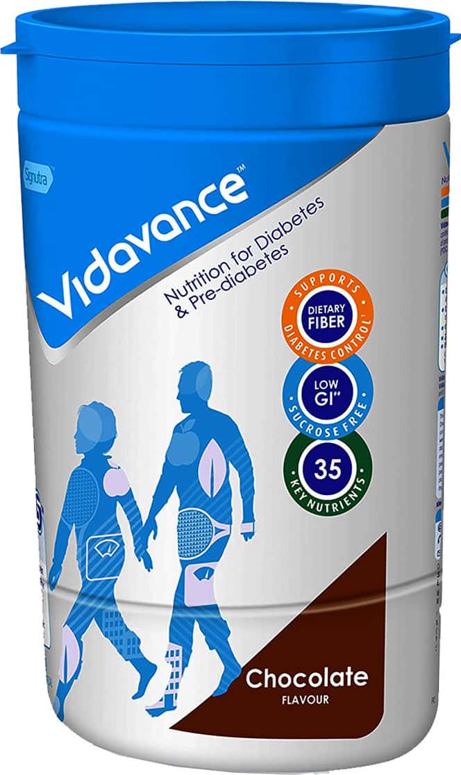 Buy VIDAVANCE ADVANCED CHOCOLATE DIABETES CARE POWDER JAR OF 400 G ...