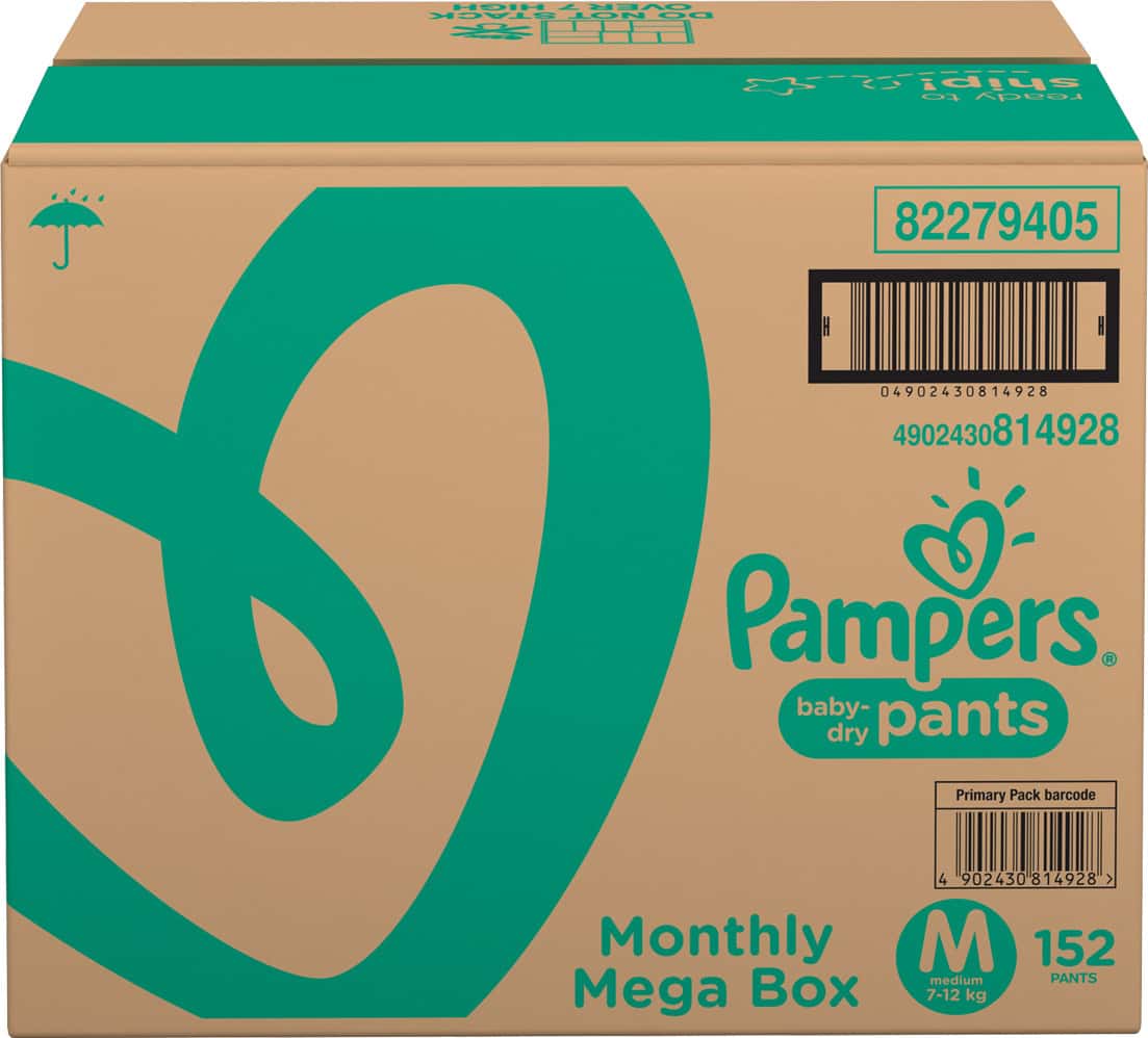 Buy PAMPERS NEW MONTHLY BOX PACK DIAPERS PANTS MEDIUM 152 COUNT Online ...