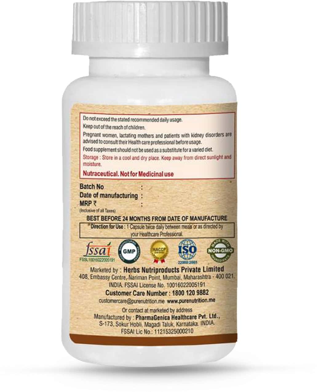 Buy PURE NUTRITION PROGUT PLUS PROBIOTIC CAPSULES BOTTLE OF 60 Online ...