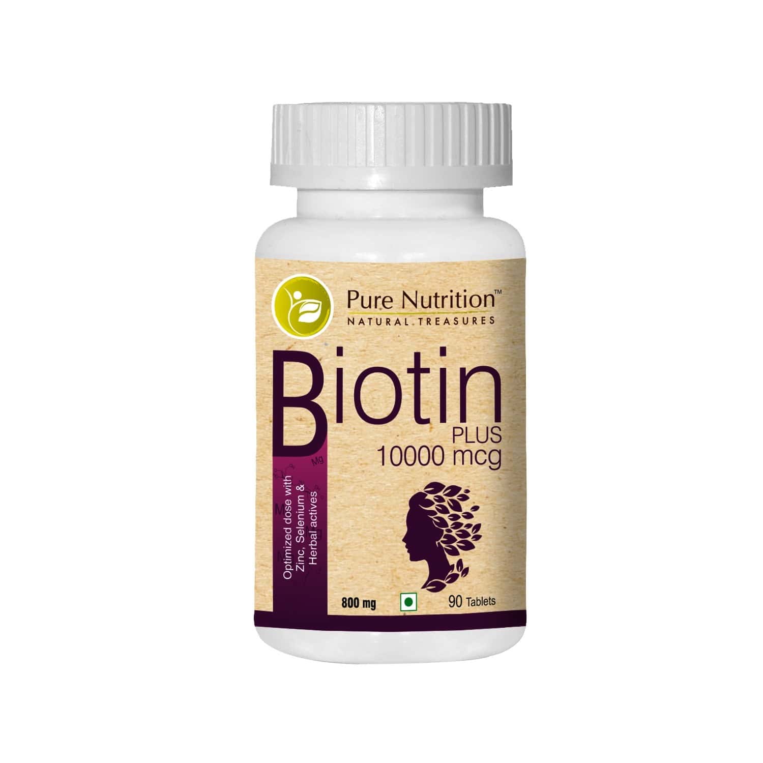 Buy Pure Nutrition Biotin Plus 10000 Mcg - 90 Caps Online & Get Upto 60 ...