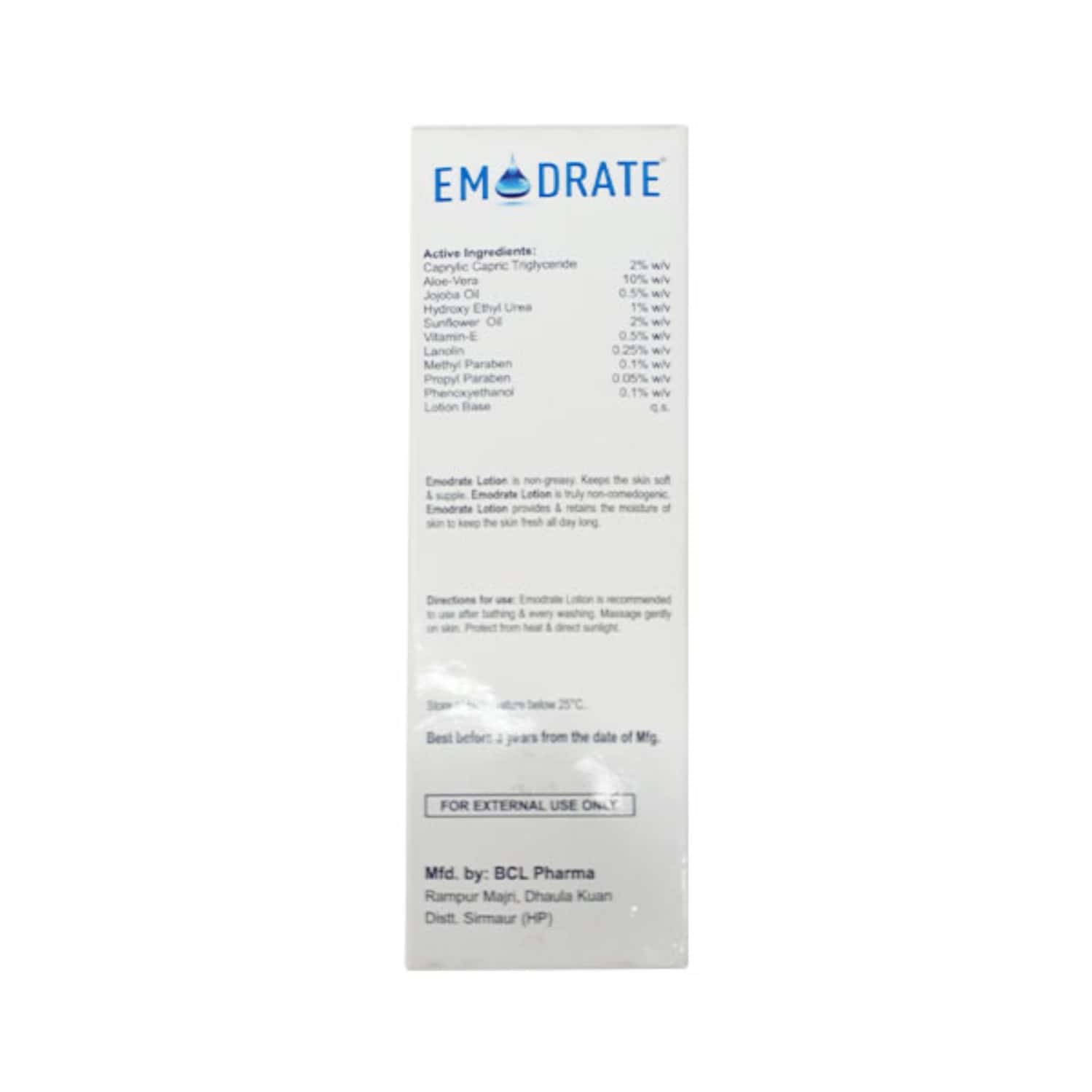 Buy EMODRATE LOTION 100ML Online & Get Upto 60% OFF at PharmEasy