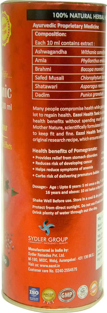 Buy EAZOL HEALTH DRINK BOTTLE OF 300 ML Online & Get Upto 60% OFF at ...