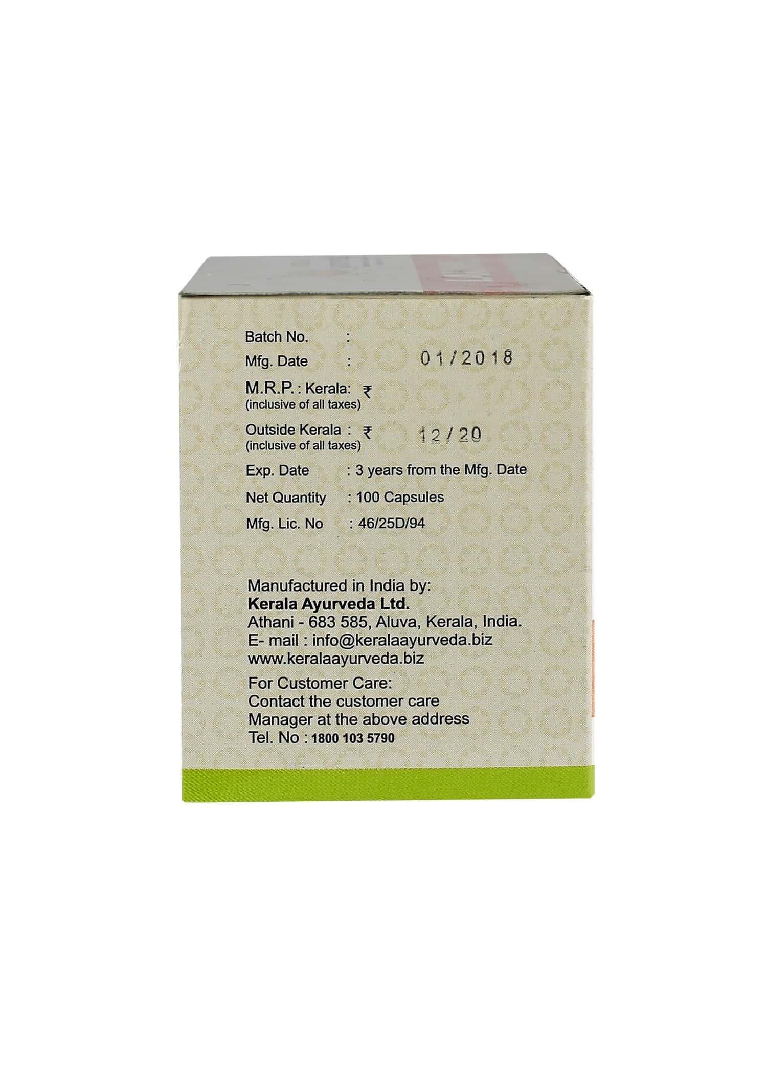 Buy Kerala Ayurveda Laxinol-H Capsule 100 No'S Online at Flat 18% OFF ...