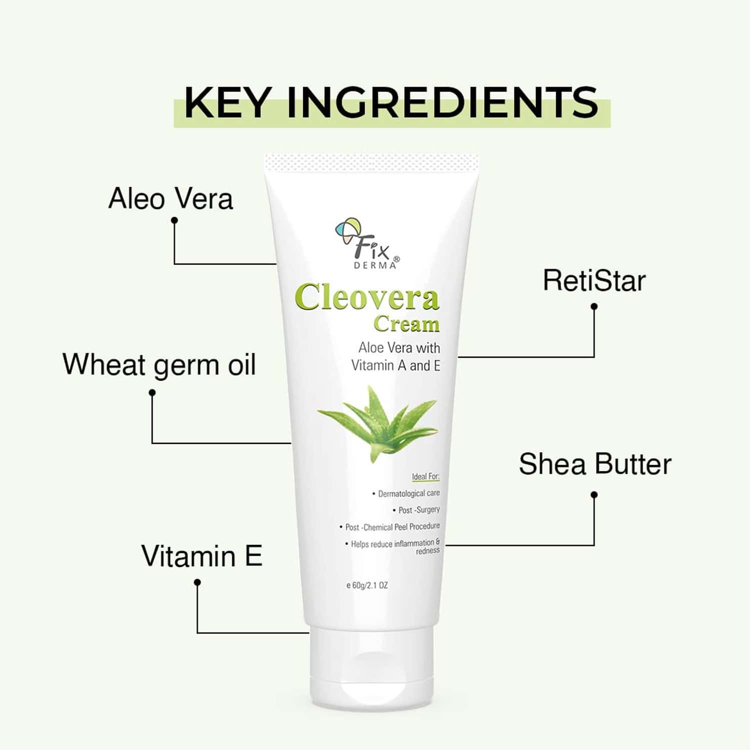 Buy FIXDERMA CLEOVERA CREAM 60GM Online & Get Upto 60% OFF at PharmEasy