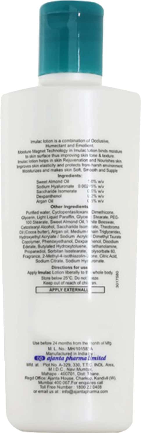 Buy IMULAC MOISTURIZING BOTTLE OF 100ML LOTION Online & Get Upto 60% ...