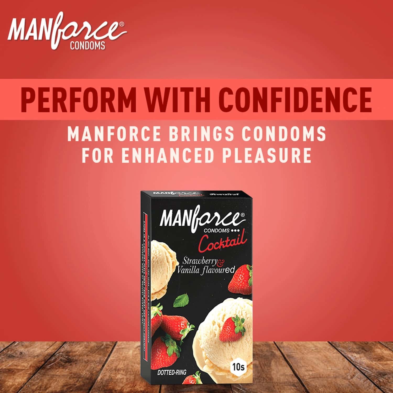 Buy MANFORCE COCKTAIL STRAWBERRY & VANILLA FLAV CONDOM 10'S Online ...
