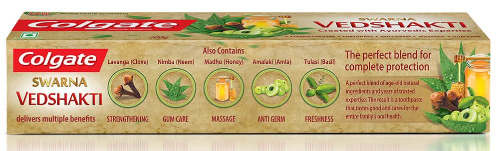 Buy Colgate Swarna Vedshakti Toothpaste - 200 Gm Online at Flat 18% OFF ...