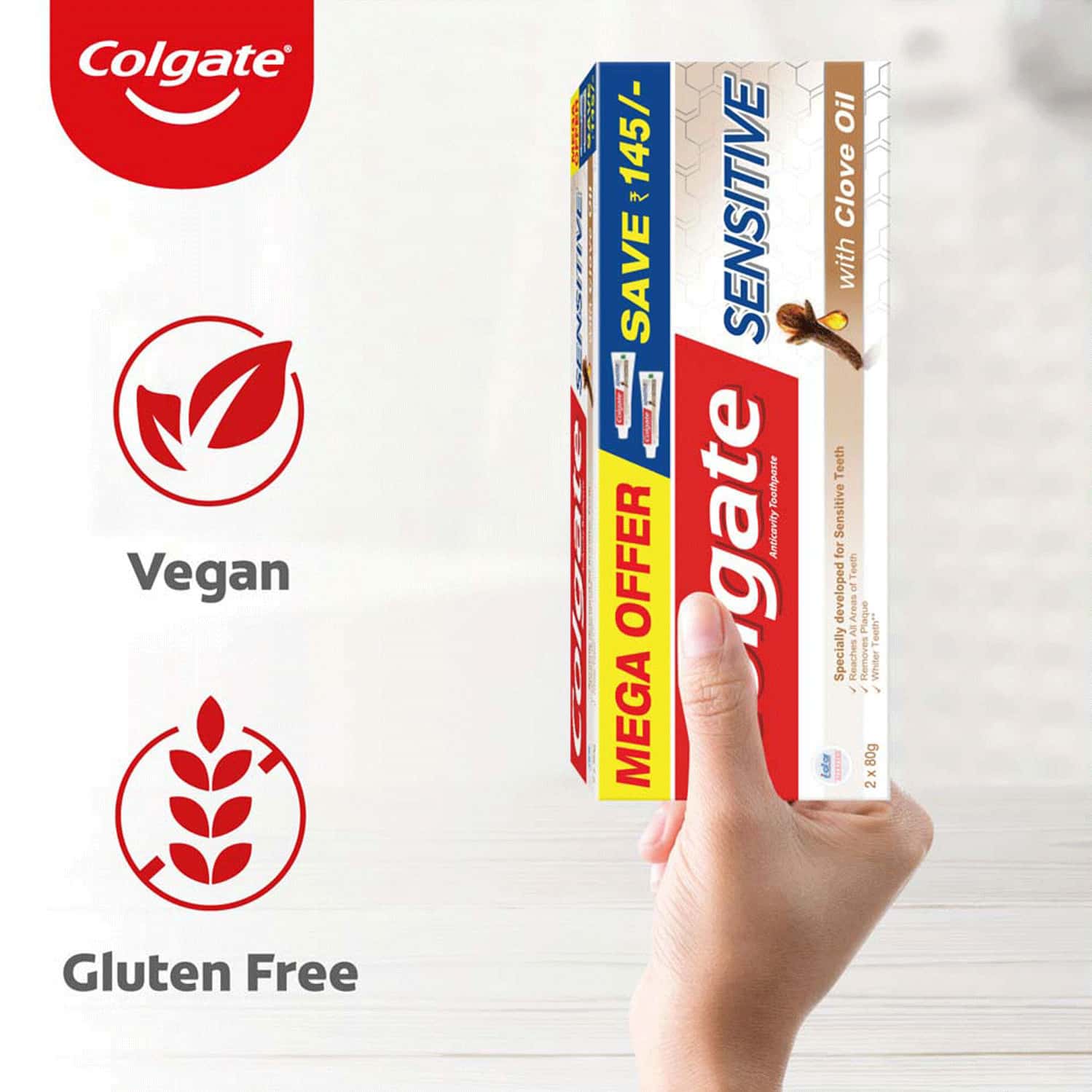 Buy COLGATE SENSITIVE TOOTHPASTE WITH CLOVE OIL - 80G (BUY 1 GET 1 FREE ...