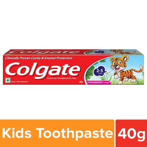 Buy Colgate Anticavity Toothpaste For Kids (2-5 Years), Strawberry ...