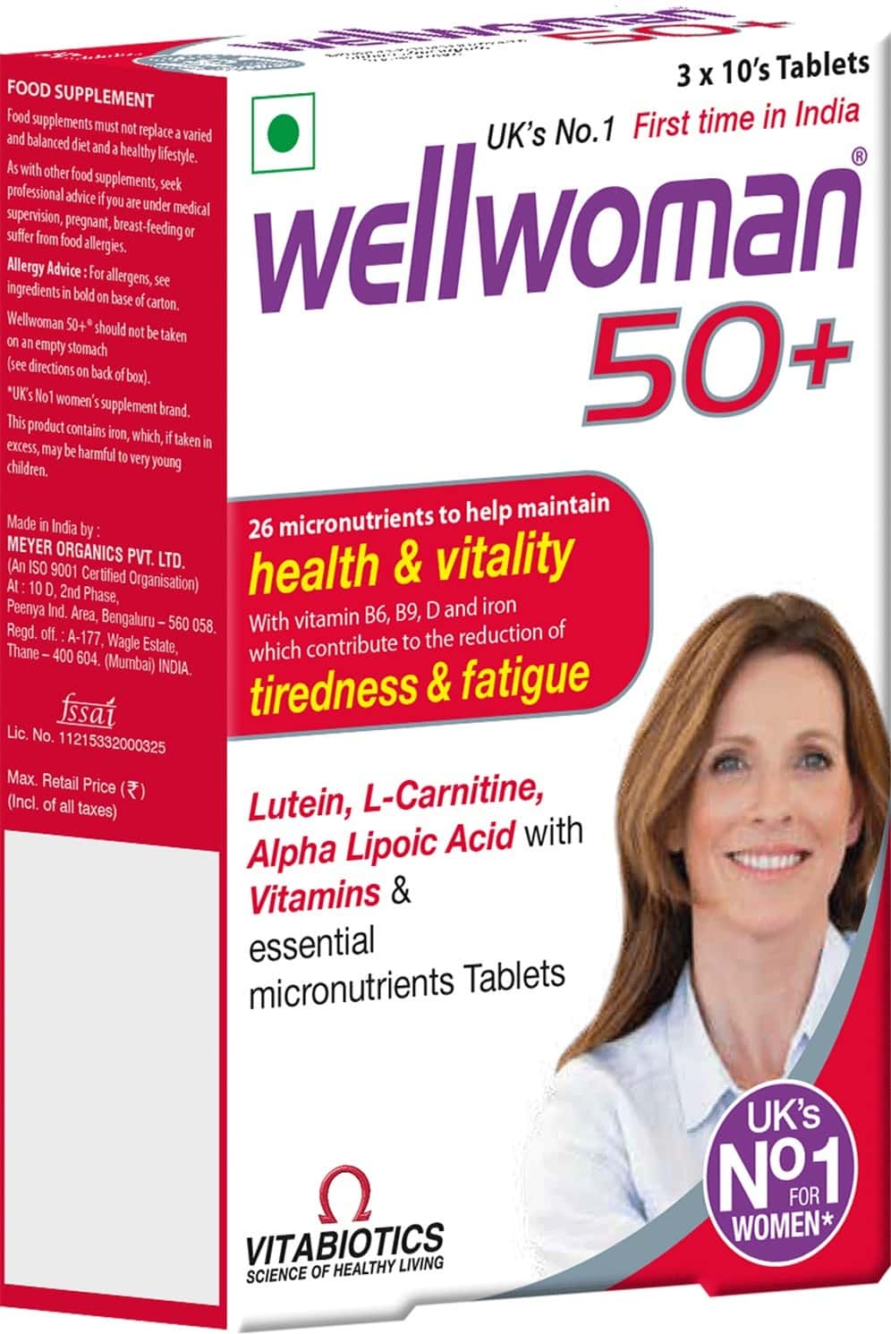 Buy WELLWOMAN 50+ HEALTH SUPPLEMENT TABLETS (26 VITAMINS AND MINERALS ...